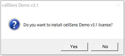 cellsens temporary license for V3.1 and V2.3 | 奥林巴斯生物显微镜